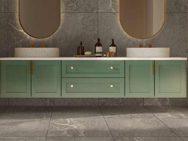 Stiled Edgcote Grey Porcelain 60x60cm - Stiled.com